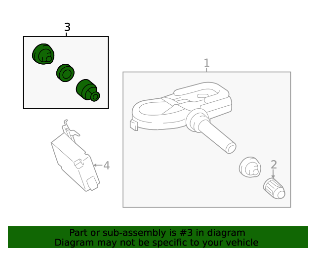 04423-0E010 - Tire Pressure Monitoring System Sensor Service Kit 2004 ...
