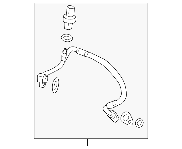 Genuine OEM Ford Part - Discharge Hose F1FZ-19972-B | Genuine OEM Ford ...