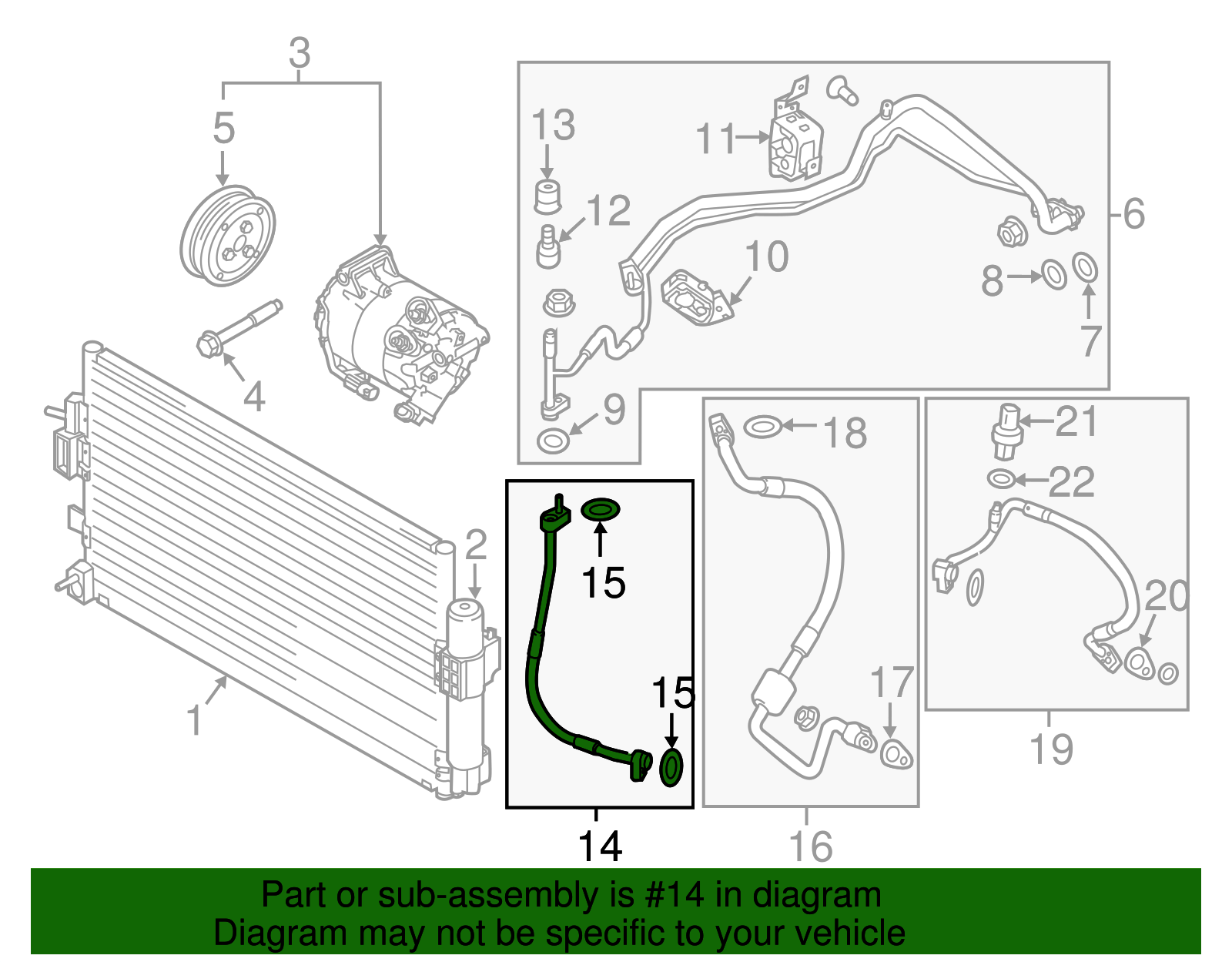2015-2018 Ford Focus Motorcraft™ Liquid Line YF-37566 | Ford OEM Parts ...