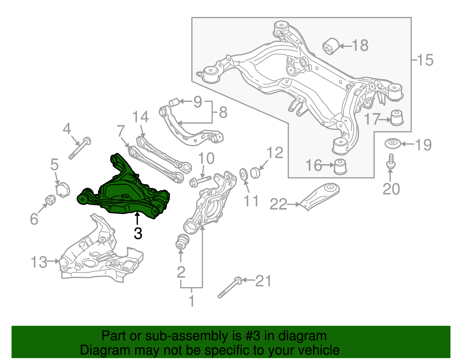 2005-2011 Audi Lower Control Arm 4F0-505-312-M | Audi OEM Parts Guy