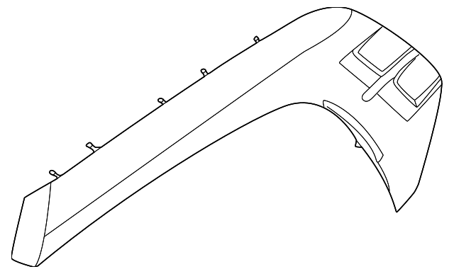 87712-N9CA0 - Wheel Opening Molding - 2022-2023 Hyundai Tucson | OEM ...