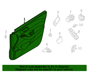 809A0-6RR1A - Door Trim Panel 2021-2022 Nissan Rogue | Nissan Parts ...