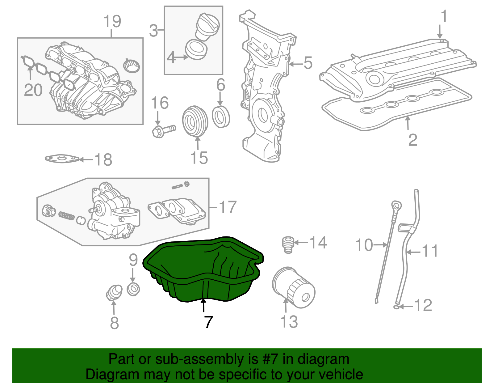 12101-0H050 - 2006-2015 Toyota - Oil Pan | Toyota Parts Delivered