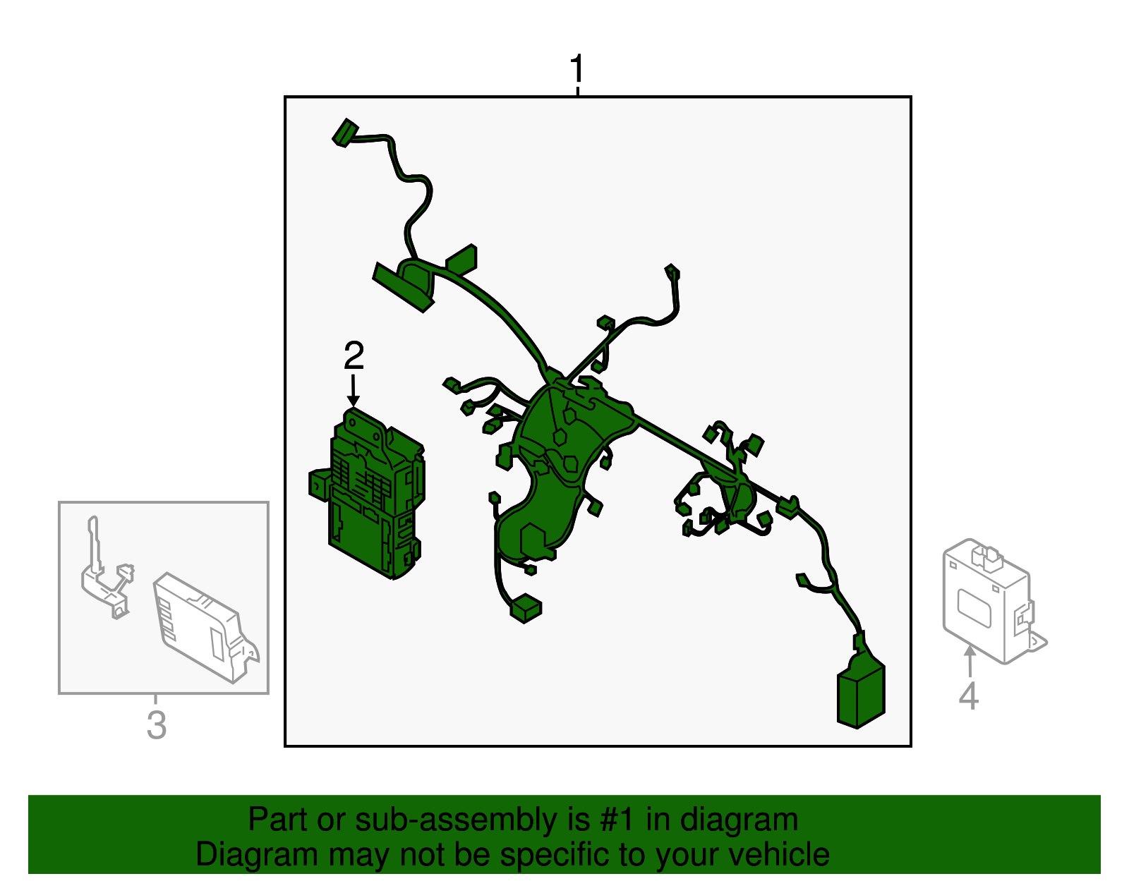 2014-2015 Hyundai Tucson Wire Harness 91010-2S171 | QuirkParts