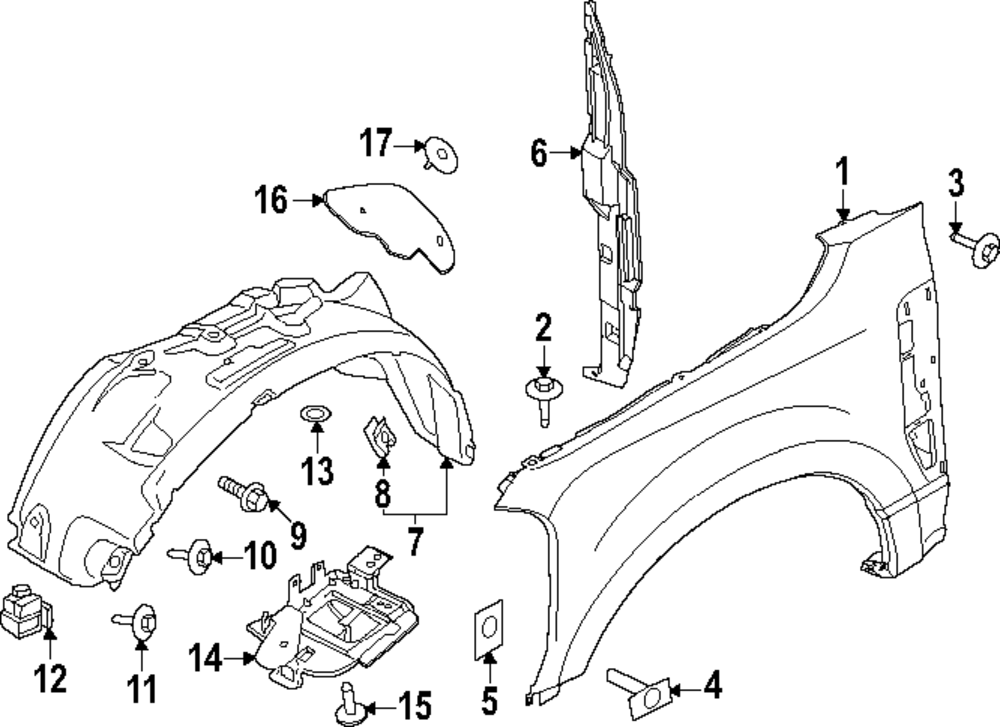2023-2024 Ford Bracket HC3Z-16B116-A | OEM Parts Online