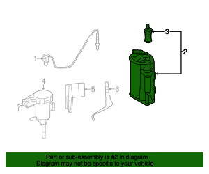 212-470-04-59 - Vapor Canister 2013-2017 Mercedes-Benz ...