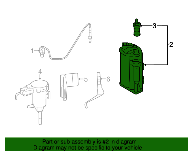 212-470-04-59 - Vapor Canister 2013-2017 Mercedes-Benz ...