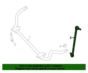 253-323-01-17 - Stabilizer Link 2016-2023 Mercedes-Benz ...