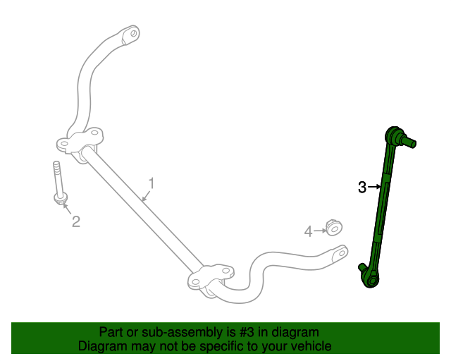 253-323-01-17 - Stabilizer Link 2016-2023 Mercedes-Benz ...