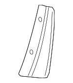 2018-2024 Chevrolet Rear Driver Side Tire Front Air Deflector 84083319 ...