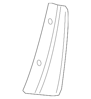 2018-2024 Chevrolet Rear Driver Side Tire Front Air Deflector 84083319 ...