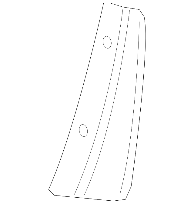 2018-2024 Chevrolet Rear Driver Side Tire Front Air Deflector 84083319 ...