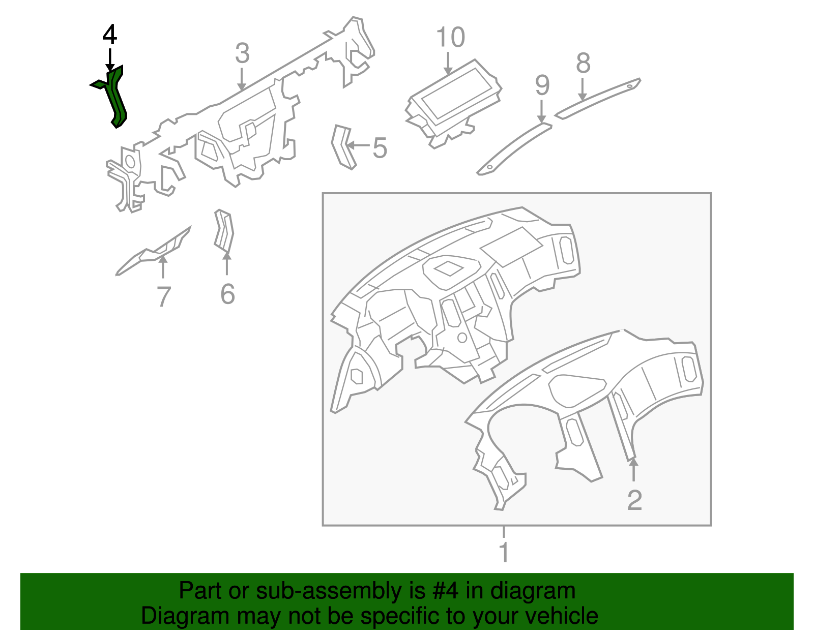 2008-2017 Infiniti Support Bracket 67881-1BA0A | Infiniti of Orland Park