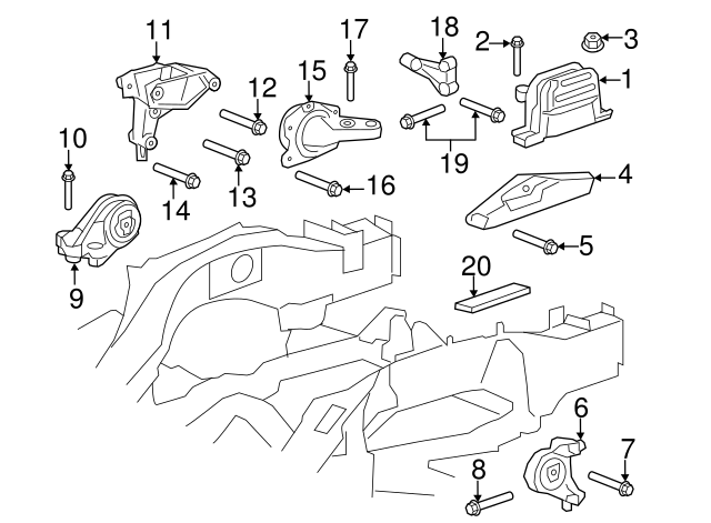 2010-2021 GM Multi-Purpose Bolt 11570514 | GM Parts Center