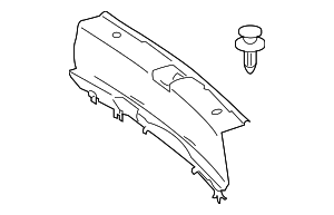 207-690-51-00-9051 - Rear Panel Trim 2010-2017 Mercedes-Benz | Mercedes ...