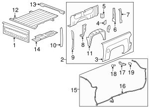 2014-2018 Chevrolet Silverado 1500 Driver Side Pickup Box Outer Panel ...