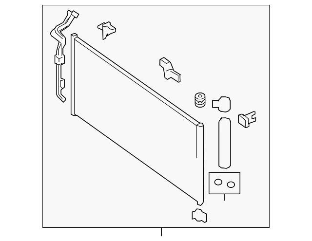 2007-2023 Nissan Condenser Assembly 92100-3TA3B | Nissan Parts Plus