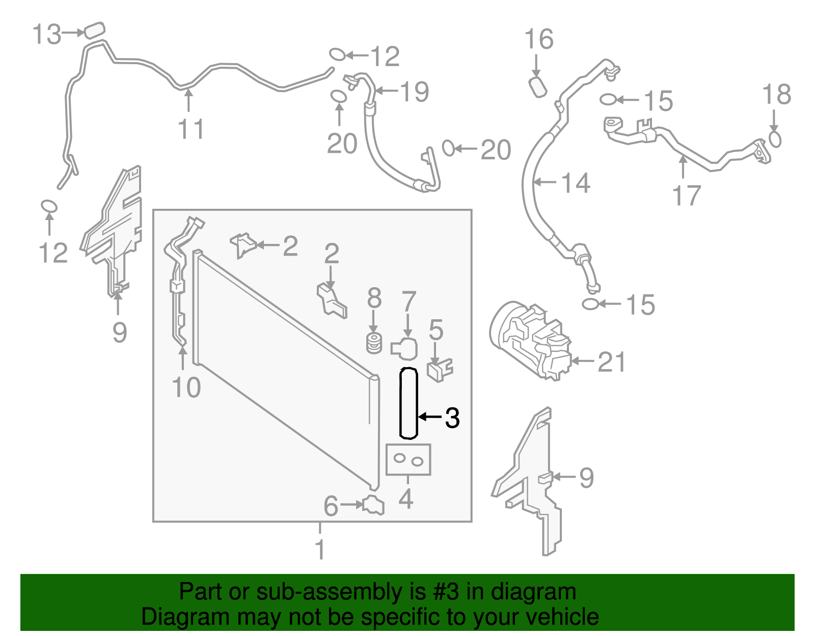 2009-2023 Nissan A/C Receiver Drier 92131-ZW40B | Scott Evans Nissan Parts