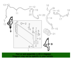 92185-9DJ0A - Side Seal 2019-2023 Nissan Maxima | Nissan Parts ...
