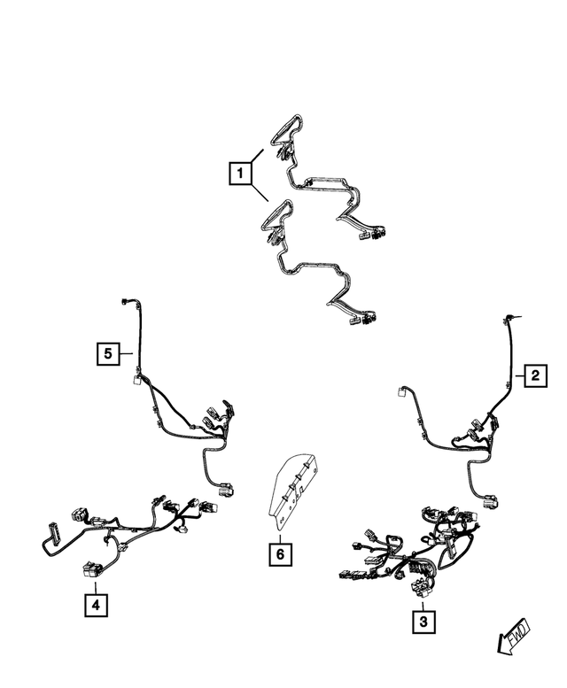 2013-2017 Ram Seat Wiring 68156993AB | QuirkParts