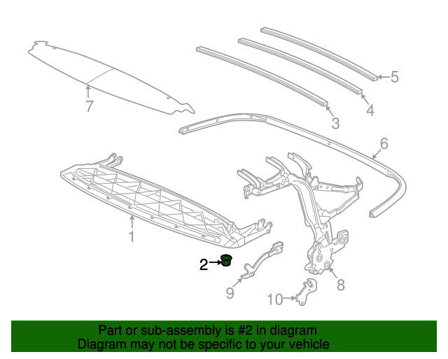 Front Bow Bumper - GM (23253679) | GMPartsDirect.com