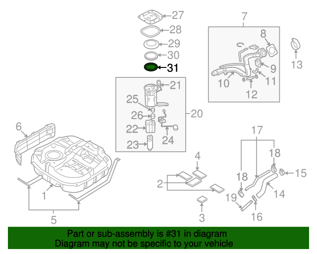 2007-2012 Hyundai Access Cover O-Ring 31119-FD500 | OEM Parts Online