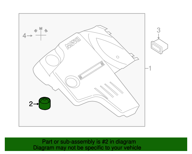 Genuine BMW 13-71-7-588-501 | Air Cleaner Assembly Buffer | FREE ...