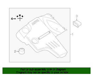 11147788967 - 2006-2022 BMW Engine Cover (11-14-7-788-967) | BMW of ...