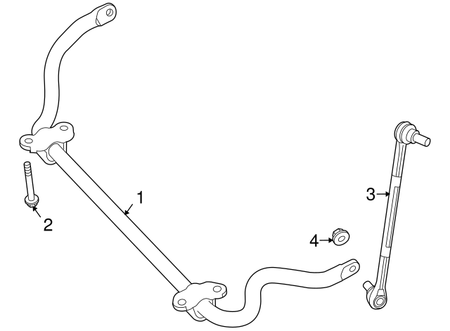 253-323-02-65 - Stabilizer Bar 2016-2020 Mercedes-Benz | Mercedes-Benz ...