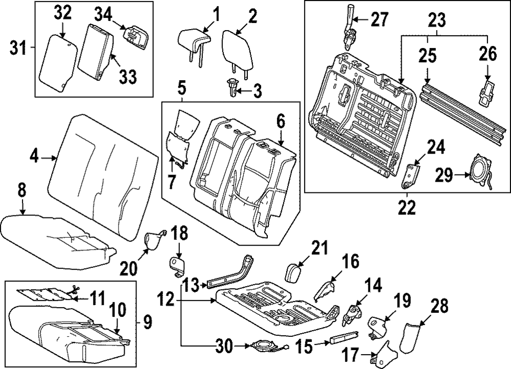 87530-0C070 - 2022-2024 Toyota - Seat Back Heater | Nucar Toyota Parts