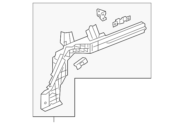 2017-2018 Cadillac CT6 Rear Compartment Floor Panel Rail 84146462 | OEM ...