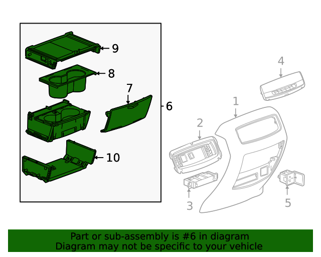 Compartment 85077476 | Chevrolet Parts Canada