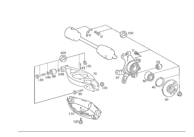 203-350-39-08 - Wheel Carrier 1960-2009 Mercedes-Benz | Mercedes-Benz ...