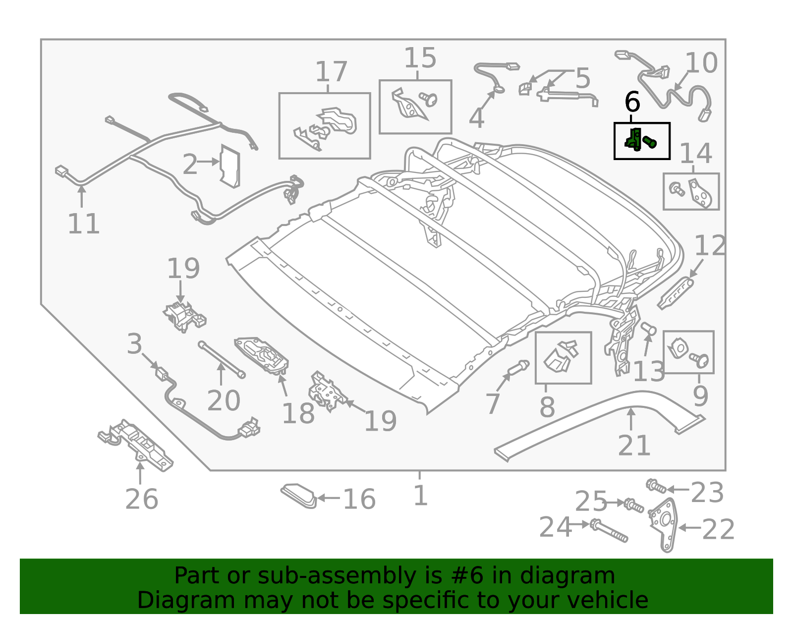 2018-2024 Audi Top Frame Repair Kit 8W7-898-941-A | Retail Performance ...
