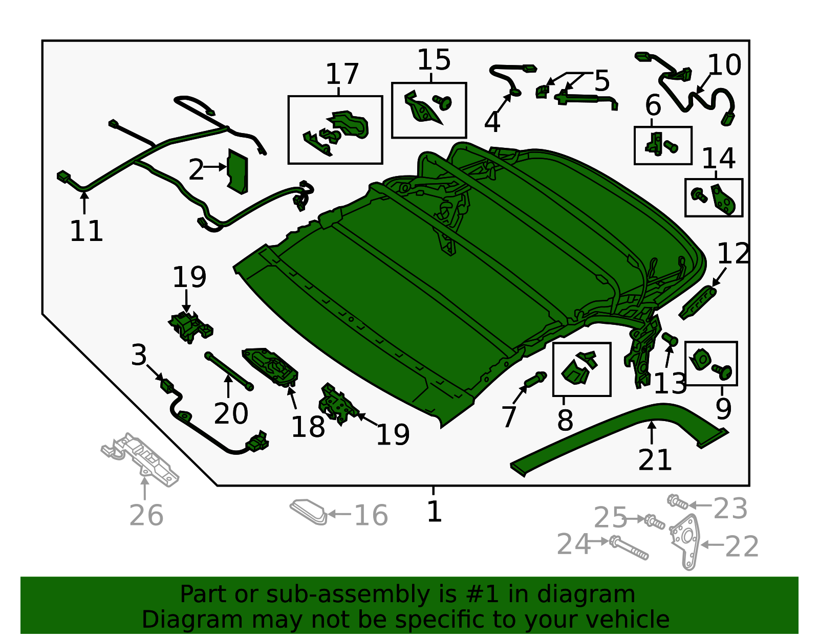 8W7-871-025-B - Top Frame 2018-2024 Audi | Audi OEM Parts