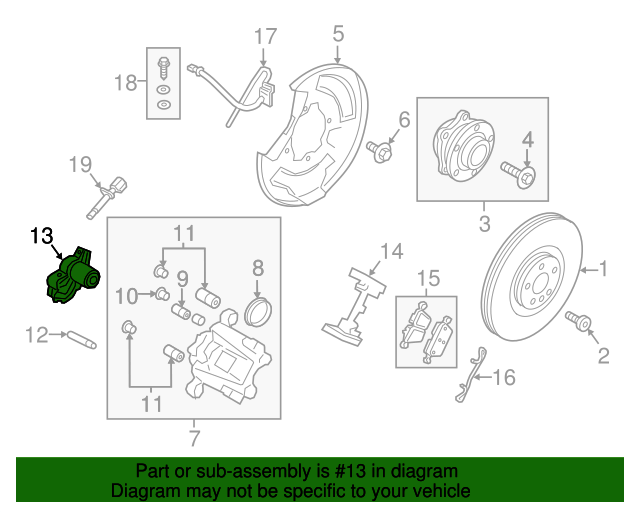 2016-2024 Volvo Parking Brake Actuator 31400426 | AutoNationParts.com