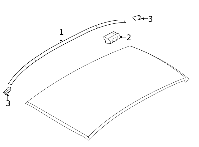 51138496668 - 2019-2023 BMW Roof Molding Clip (51-13-8-496-668) | BMW ...