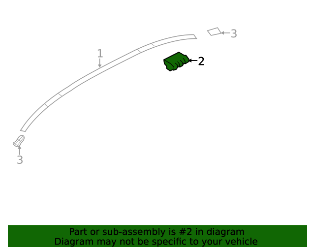 51138496668 - 2019-2024 BMW Roof Molding Clip (51-13-8-496-668) | BMW ...