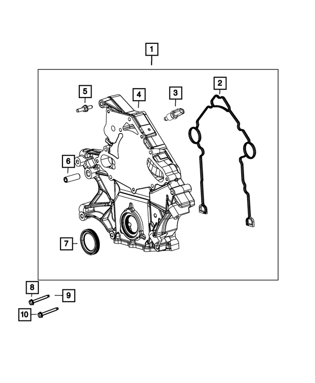 68165888AE - Timing Case Cover 2015-2024 mopar | Mopar Parts Pro Online