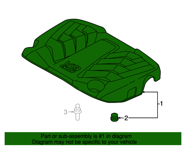 Genuine Engine Cover for 2015-2017 Hyundai | Part# 29240-3F500 ...