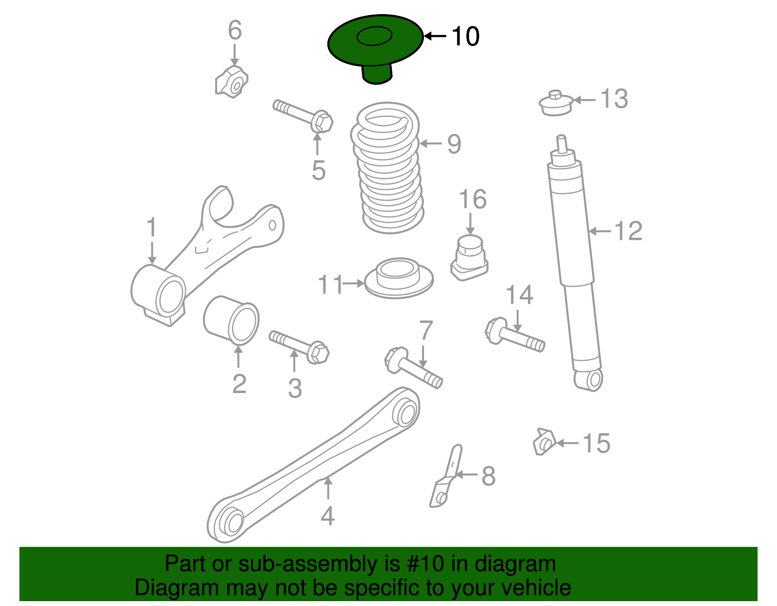 2005-2014 Ford Mustang | Upper Insulator | 5R3Z-5586-AA | Walls' Ford Parts