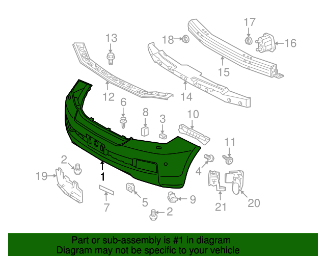 52119-60988 - Cover Front Bumper L Co - 2008-2011 Toyota Land Cruiser ...