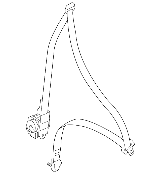 2003-2004 Mitsubishi Outlander Lap & Shoulder Belt 7000B346 | QuirkParts