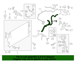 Genuine OEM Ford - Radiator Coolant Hose DS7Z-8286-A | OEM Ford Parts ...
