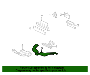 22726683 GM Rear Floor Air Outlet Rear Duct | GM Parts Store