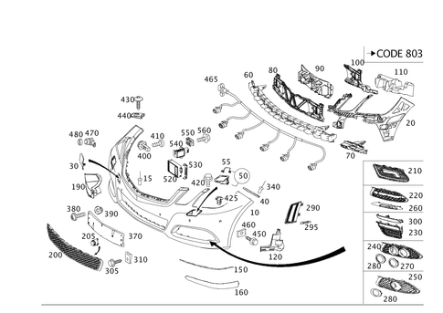 Front Bumper for 2016 Mercedes-Benz E350 | Mercedes-Benz Parts Pro