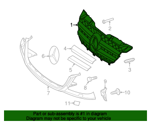 906-880-03-85-64-9051 - Grille 2010-2013 Mercedes-Benz | Mercedes-Benz ...