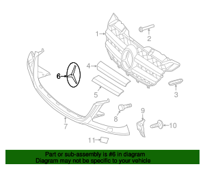 2010-2018 Mercedes-Benz Emblem 906-817-00-16 | MB Parts Center