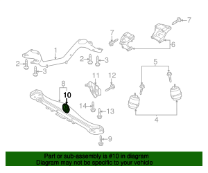 7L0-399-249-B - Trans Mount 2004-2017 Volkswagen Touareg | Volkswagen ...