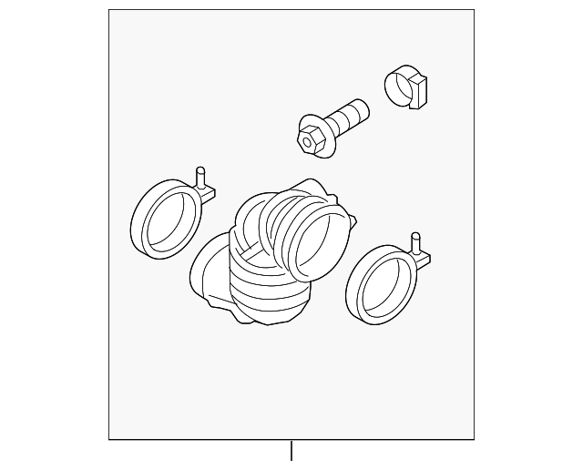 2012-2017 Kia Rio Outlet Tube 28138-3X000 | TascaParts.com